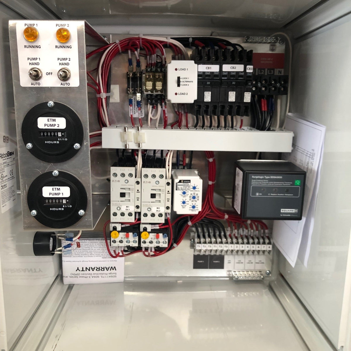 5HP 230V 3Phase Duplex Pump Station Control Panel OEC3003PHOLETM ...